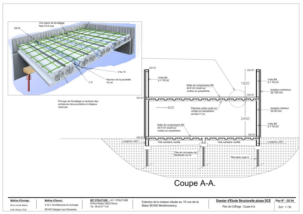 Structure béton armé - J.K.F. Structure